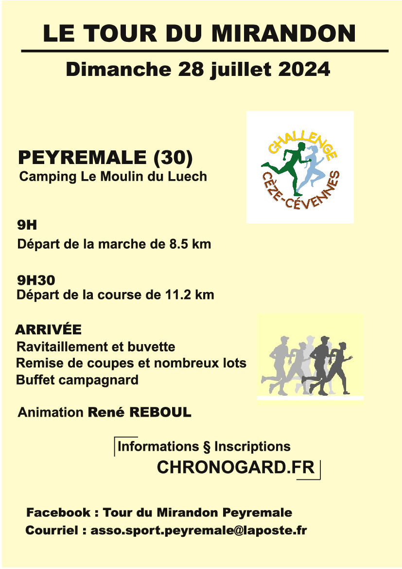 Actualités - TOUR DU MIRANDON DIMANCHE 28 JUILLET A PEYREMALE ...